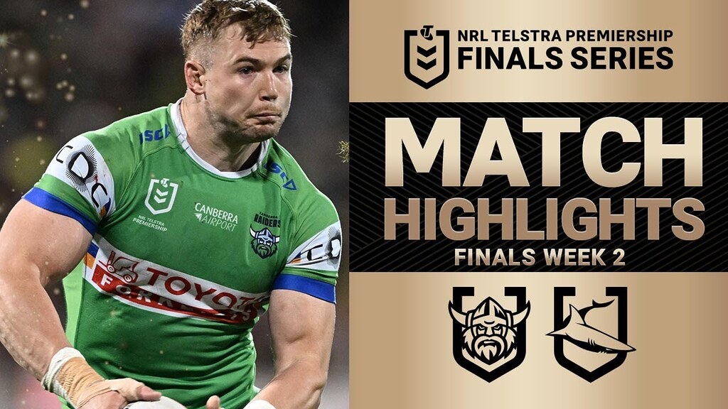 VIDEO: 2025 NRL Match Highlights | Raiders v Sharks | Finals Week 2 ...