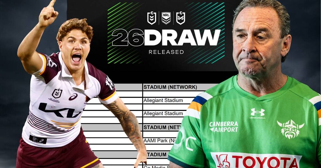 NRL draw: The full Raiders' fixture revealed | Raidercast
