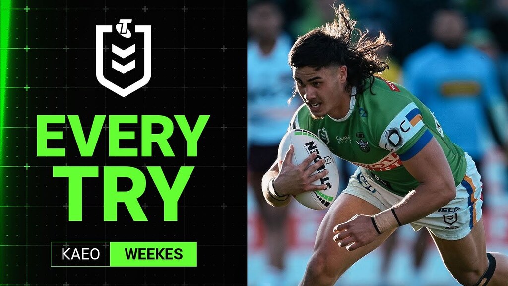 VIDEO: NRL Highlights | Kaeo Weekes' 2025 try-scoring season | Raidercast